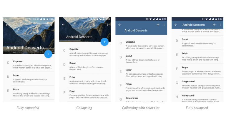 Toolbar Animation With Android Design Support Library